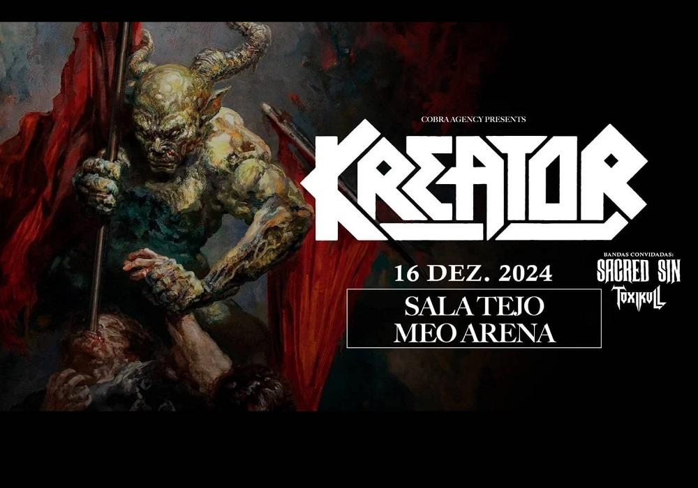 Entradas | KREATOR + SACRED SIN + TOXIKULL @ Sala Tejo, Lisboa 2024