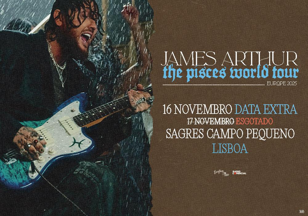 (Extra Date) Tickets | JAMES ARTHUR @ Campo Pequeno, Lisbon 2025